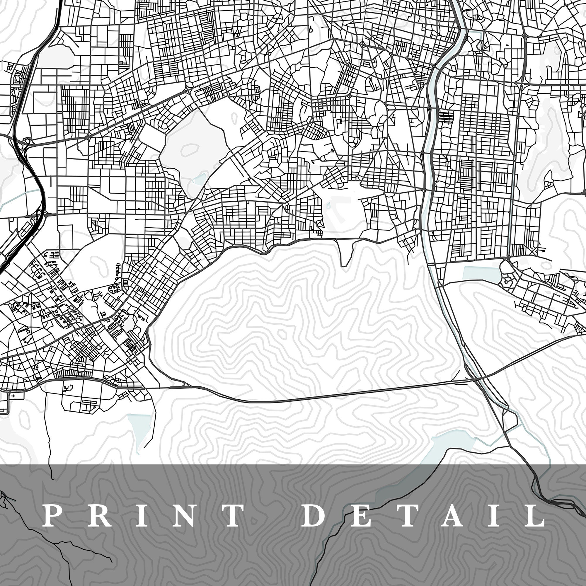 Daegu Map Daegu South Korea City Map Home Town Map Daegu - Etsy