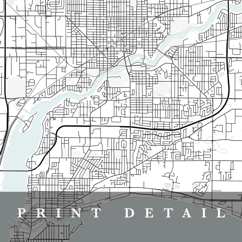 Appleton Map Appleton Wisconsin City Map Home Town Map - Etsy