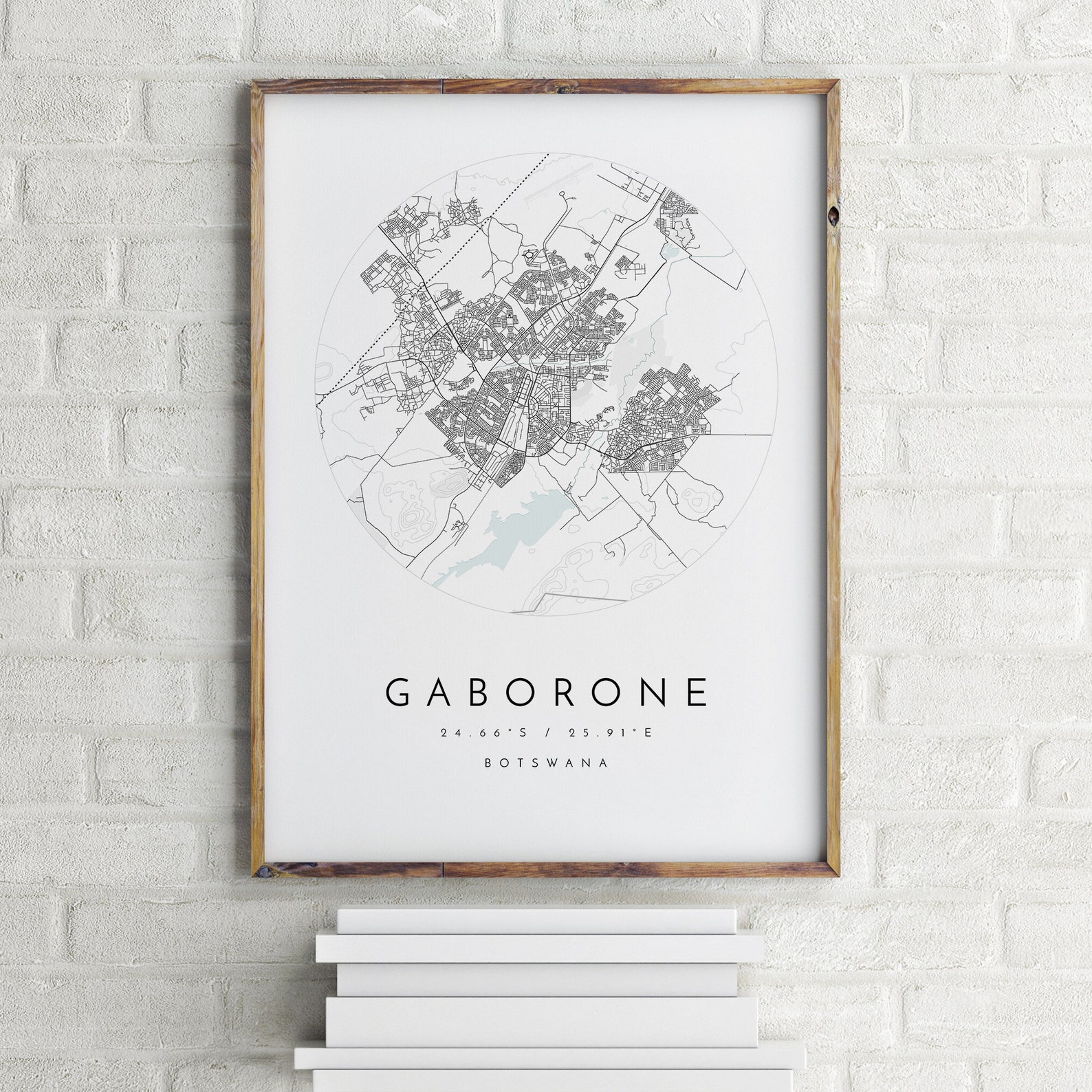 Gaborone Map Gaborone Botswana City Map Home Town Map - Etsy UK