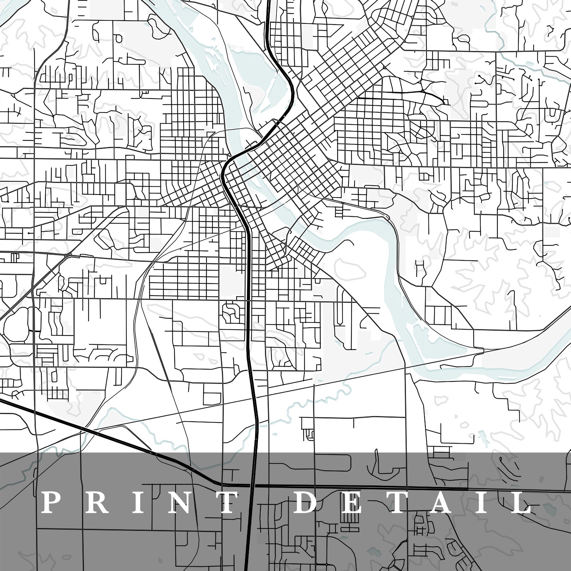 Cedar Rapids Map Cedar Rapids Iowa City Map Home Town Map | Etsy