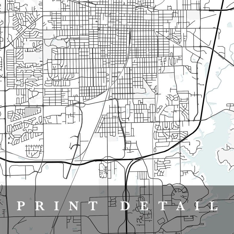 Springfield City Map Map of Springfield Home Town Map City - Etsy
