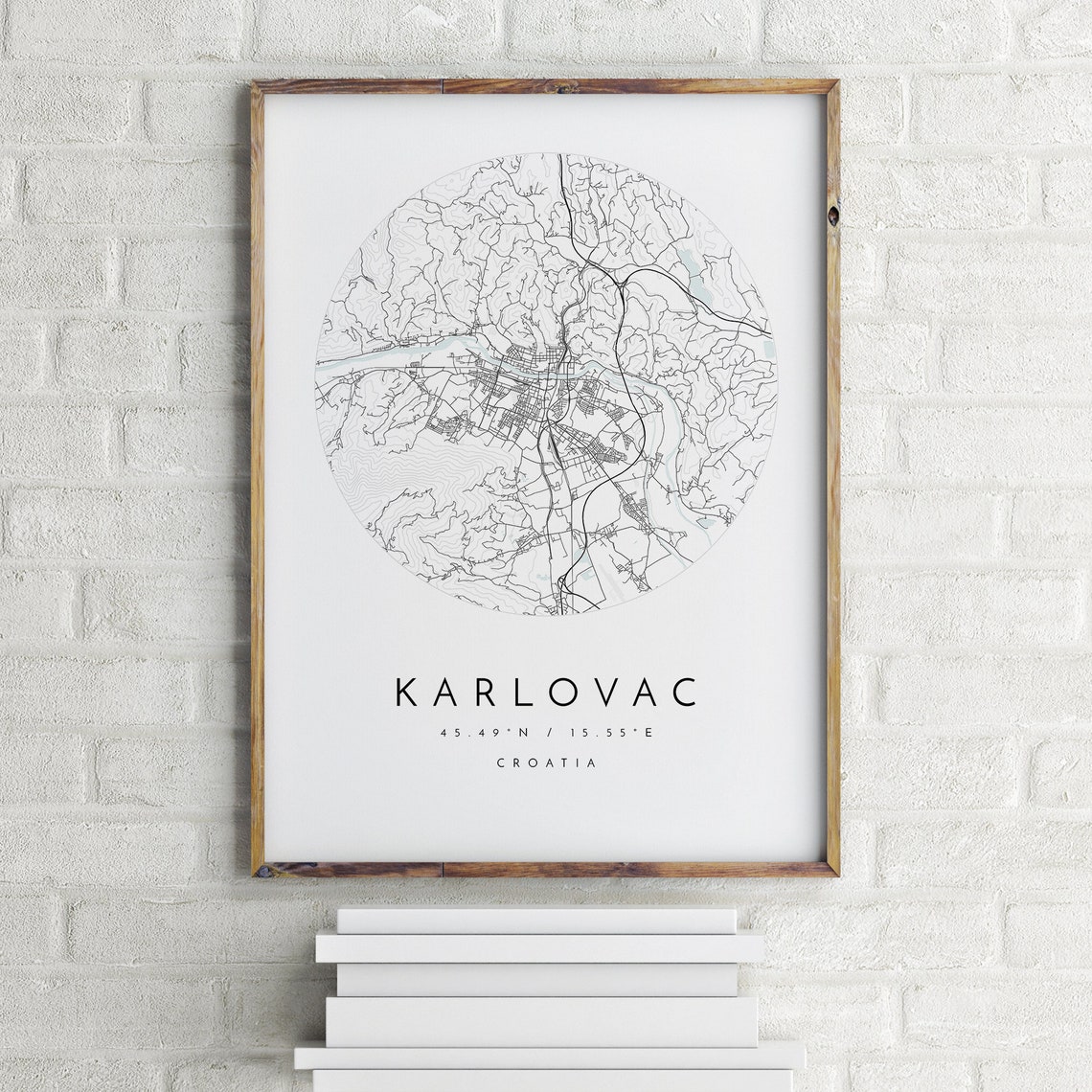 Karlovac Map Karlovac Croatia City Map Home Town Map | Etsy