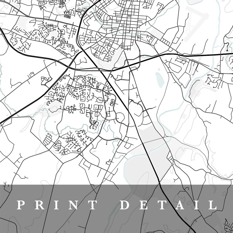 Frederick Map Frederick Maryland City Map Home Town Map | Etsy