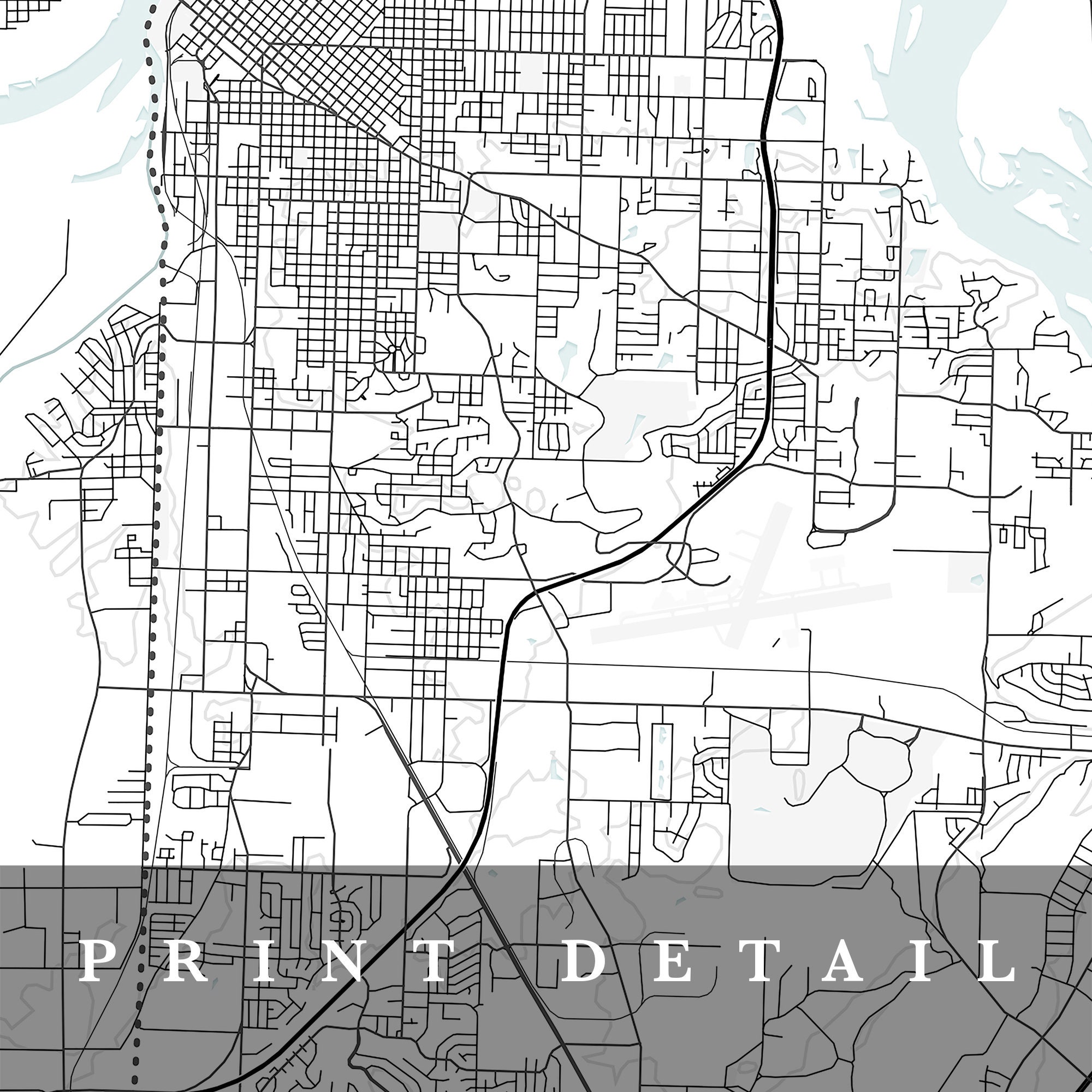 Fort Smith Map Fort Smith Arkansas City Map Home Town Map - Etsy