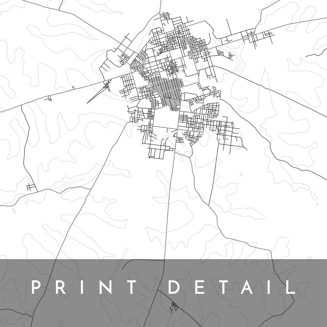 Daloa Map Daloa Cote D'ivoire City Map Print Map - Etsy UK