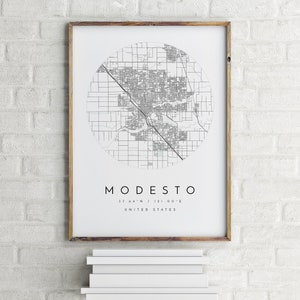 Modesto Map, Modesto, California, City Map, Home Town Map, Modesto ...