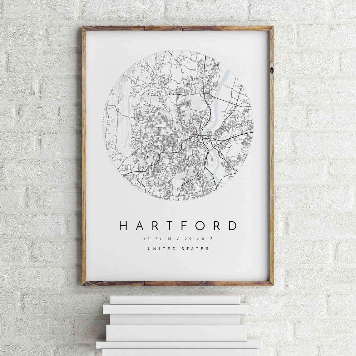 Hartford Map, Hartford, Connecticut, City Map, Home Town Map, Hartford ...