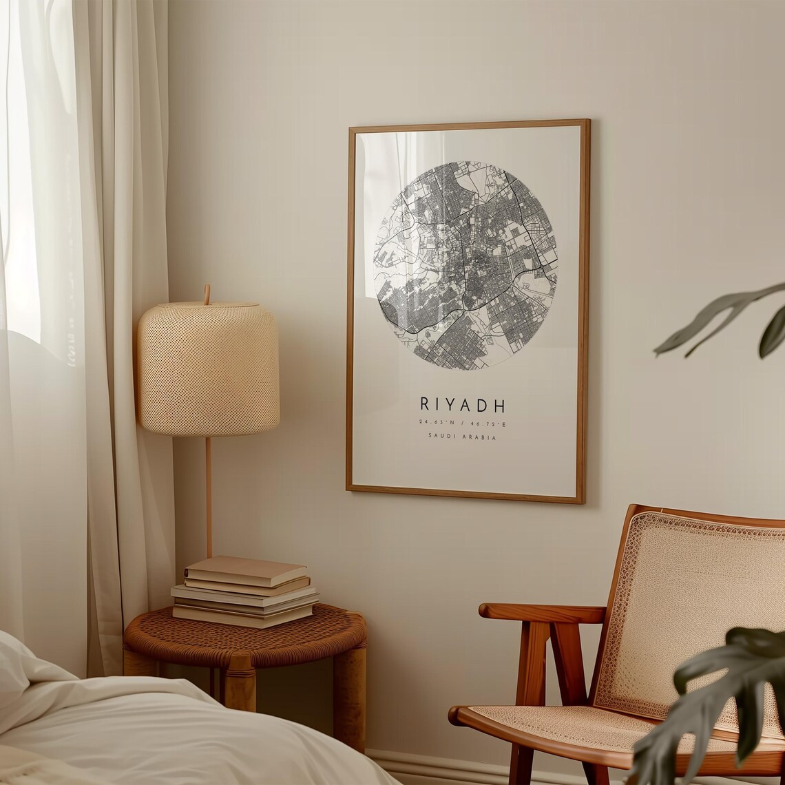 Riyadh Map, Riyadh, Saudi Arabia, City Map, Home Town Map, Riyadh Print ...
