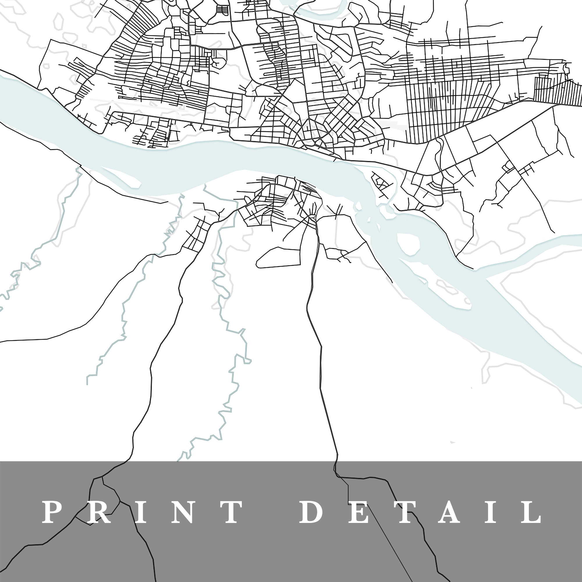 Kisangani Map Kisangani Democratic Republic of Congo City - Etsy UK