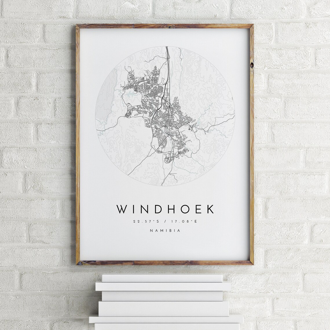 Windhoek Map Windhoek Namibia City Map Home Town Map | Etsy
