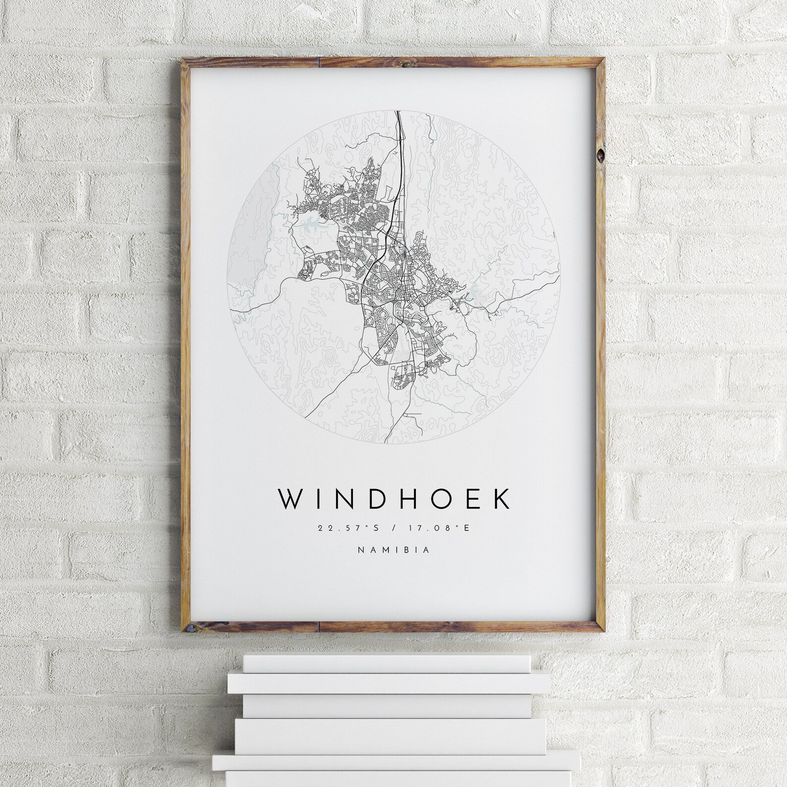Windhoek Map Windhoek Namibia City Map Home Town Map | Etsy