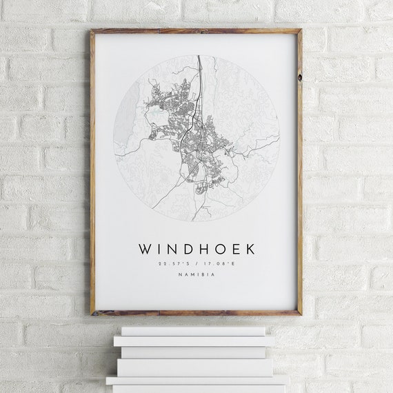 Windhoek Printable Tourist Map – HLBEG