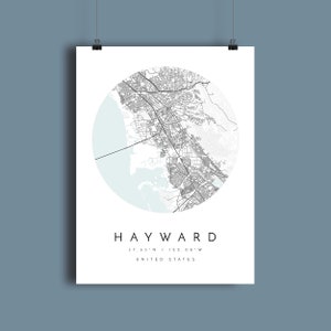 Hayward Map, Hayward, California, City Map, Home Town Map, Hayward ...