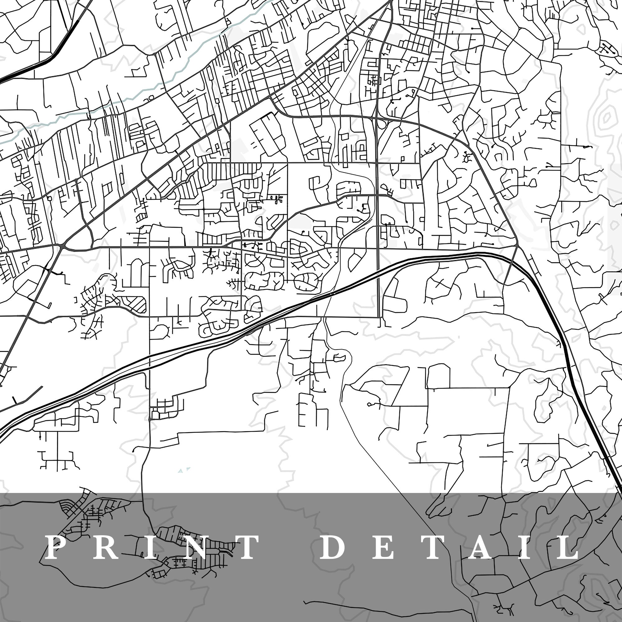 Santa Fe City Map Map of Santa Fe Home Town Map City Map - Etsy