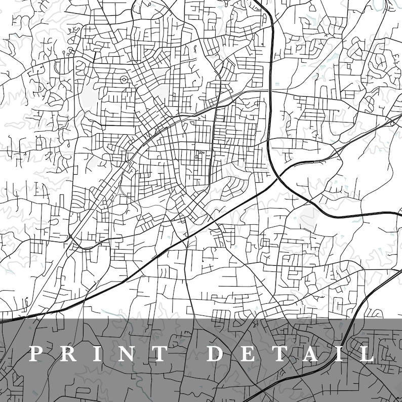 High Point Map High Point North Carolina City Map Home - Etsy