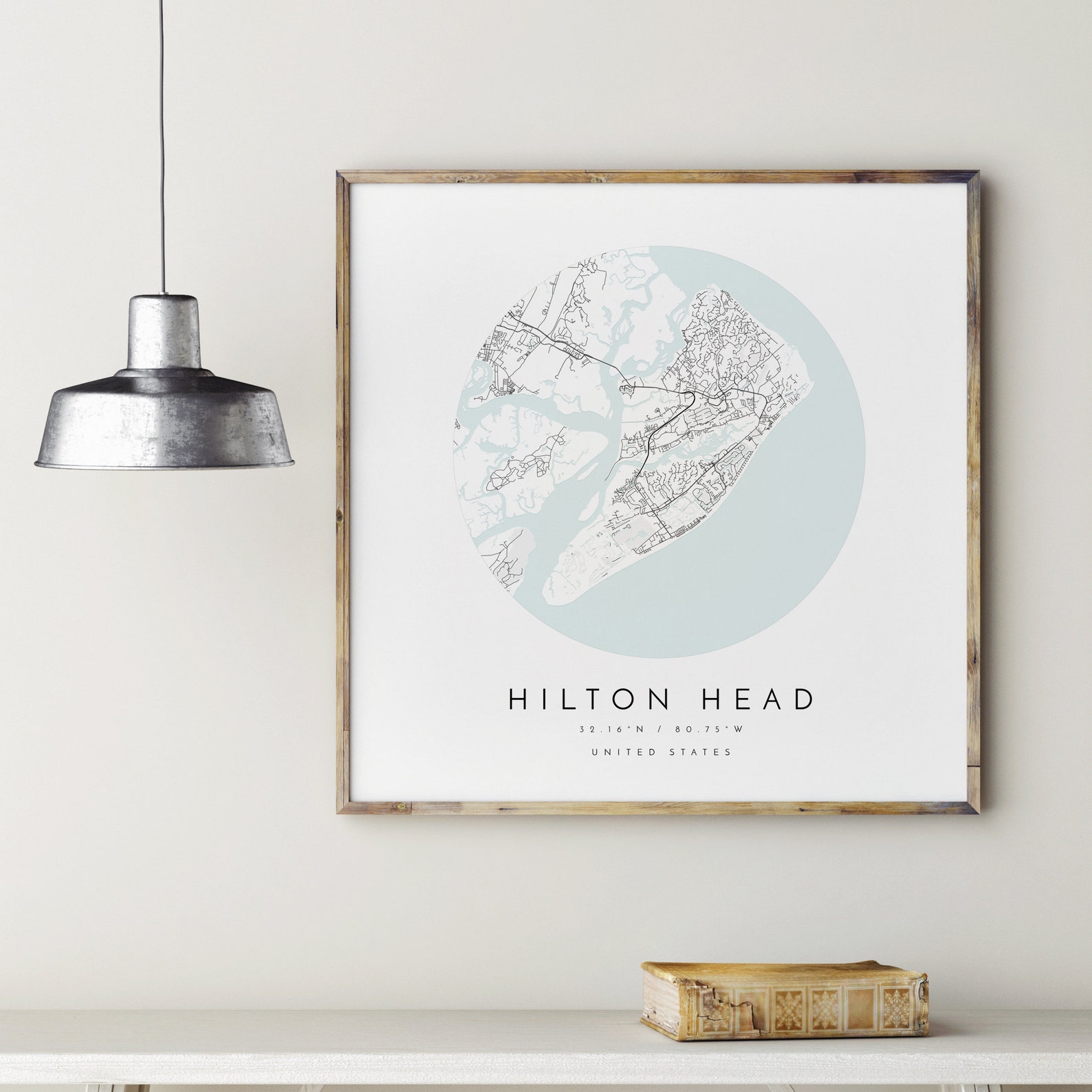 Personalized Square Map Custom Gift Map Print Custom | Etsy