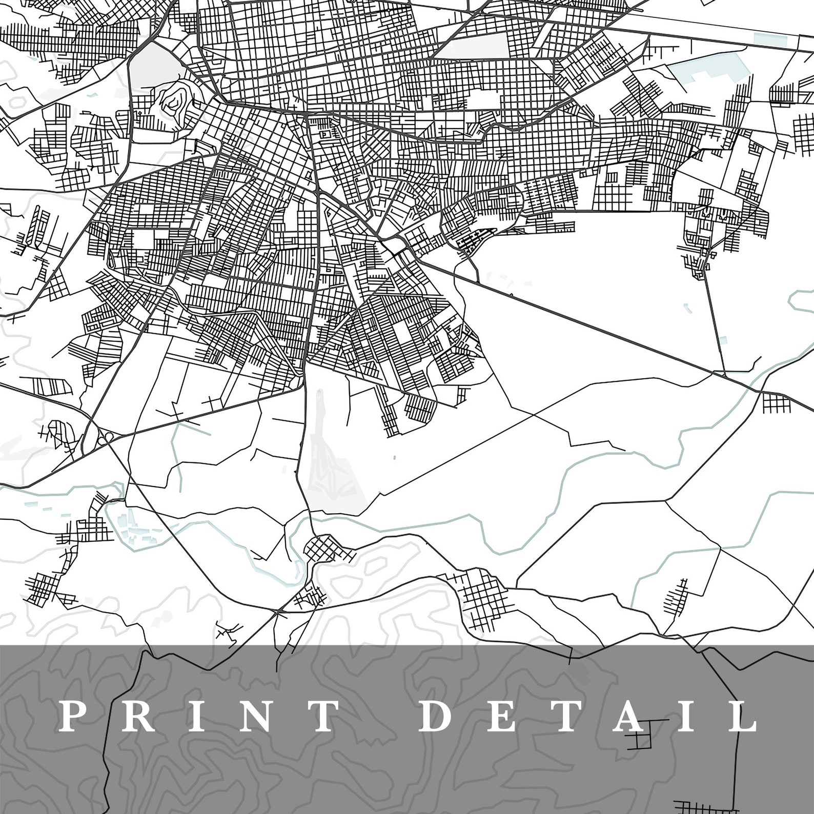 Durango Map, Durango, Mexico, City Map, Home Town Map, Durango Print ...