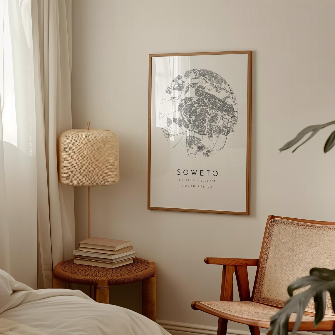 Soweto Map, Soweto, South Africa, City Map, Home Town Map, Soweto Print ...
