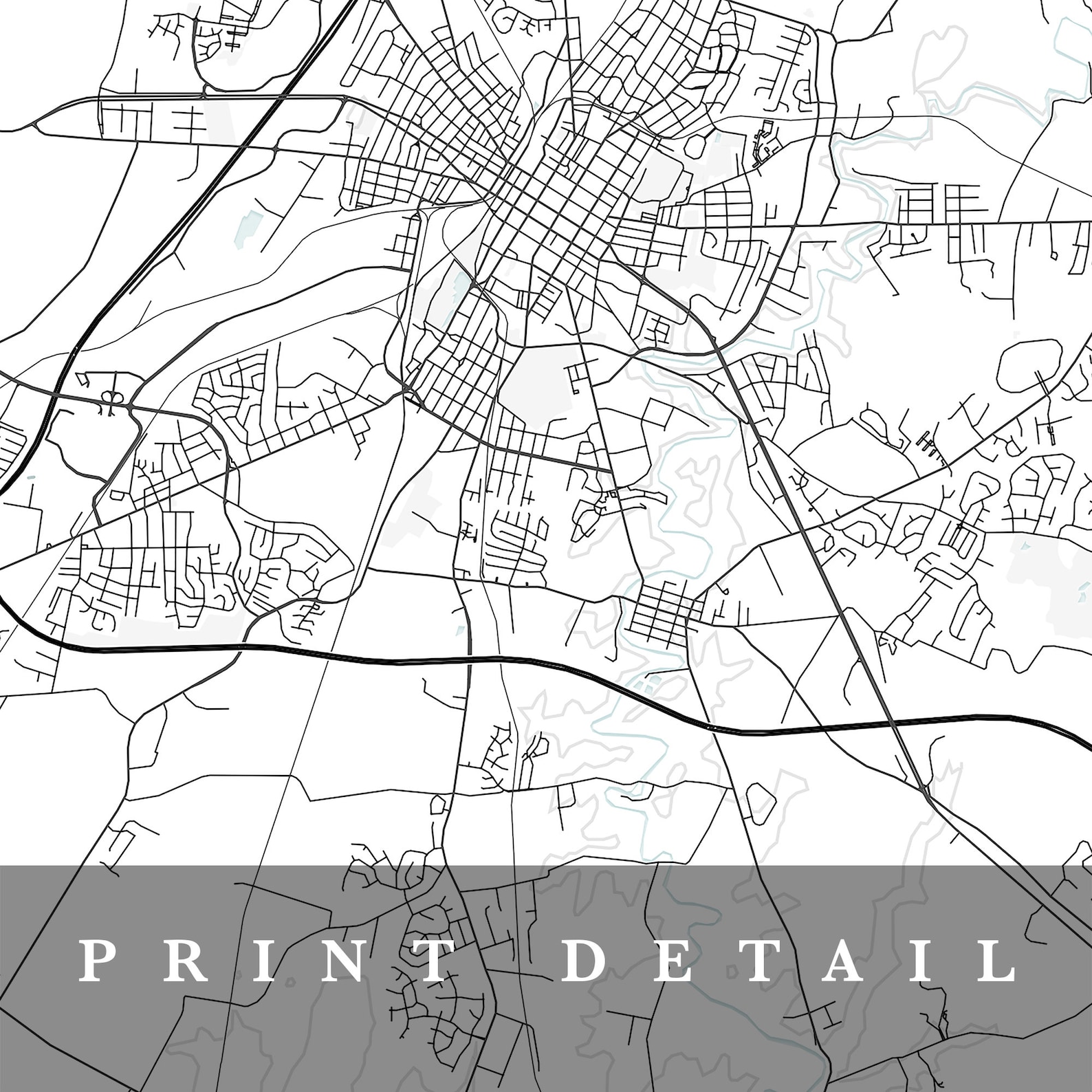 Hagerstown Map Hagerstown Maryland City Map Home Town Map - Etsy