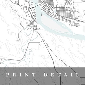 Pierre City Map, Map of Pierre, Home Town Map, City Map, Pierre Print ...