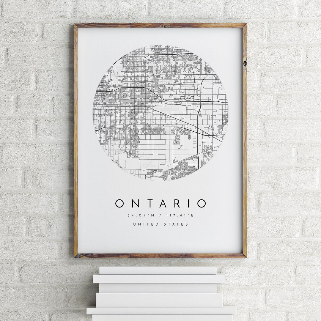 Ontario Map, Ontario, California, City Map, Home Town Map, Ontario ...