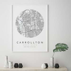 Carrollton Map, Carrollton, Texas, City Map, Home Town Map, Carrollton ...