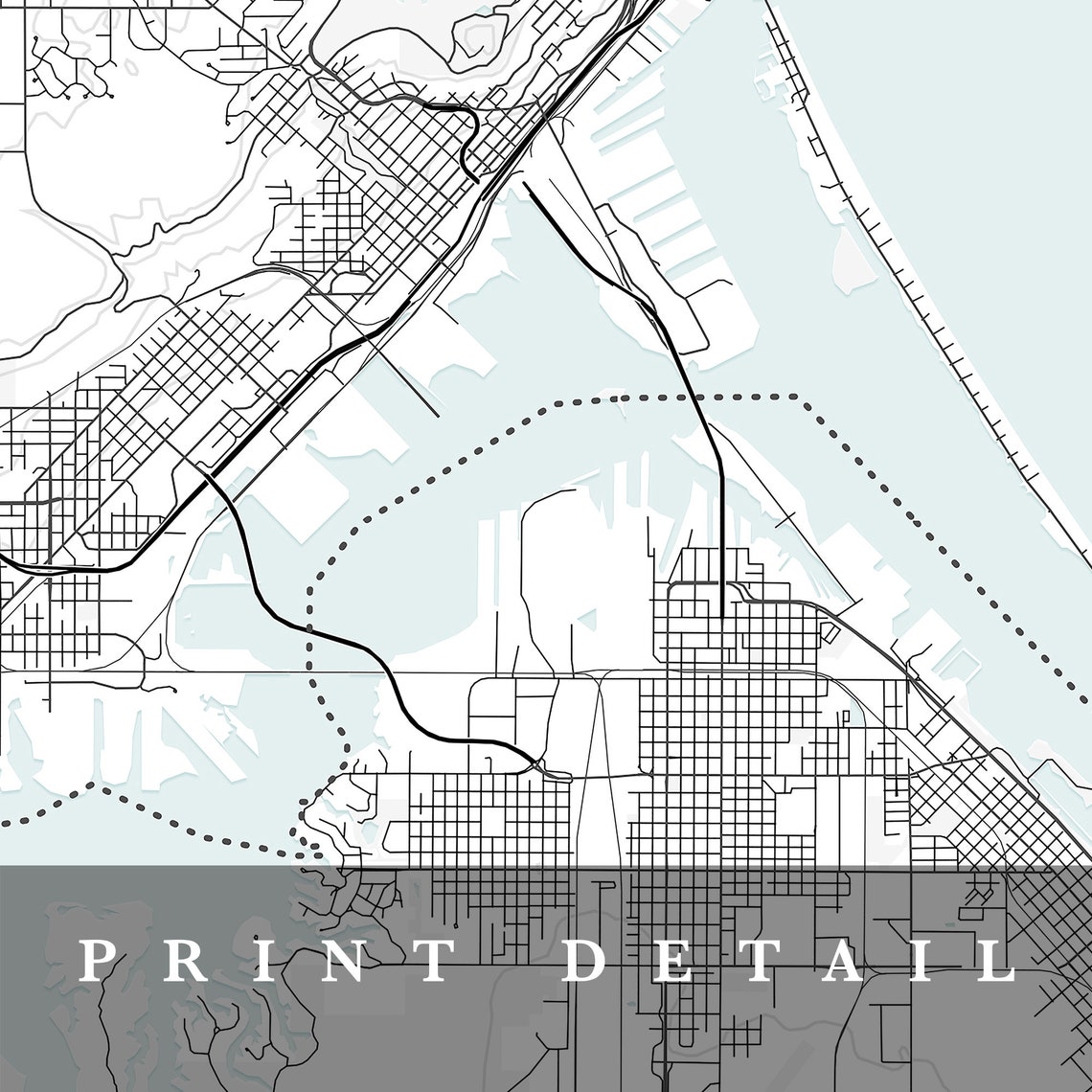 Duluth Map Duluth Minnesota City Map Home Town Map Duluth | Etsy