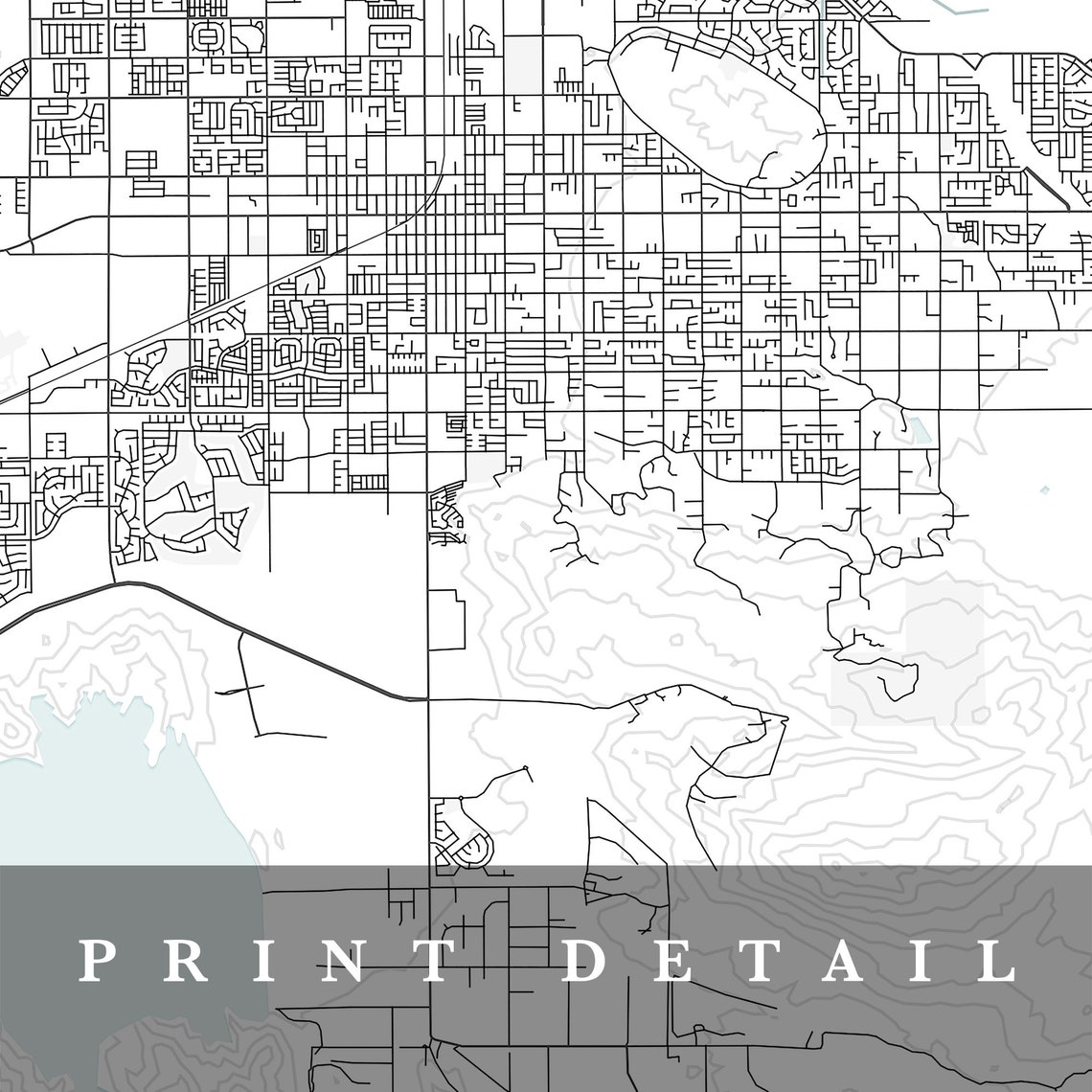 Hemet Map Hemet California City Map Home Town Map Hemet - Etsy