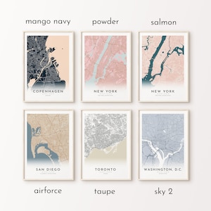 Personalized Map Art, Multiple Sizes, Map Prints, Custom Map Art, Your ...
