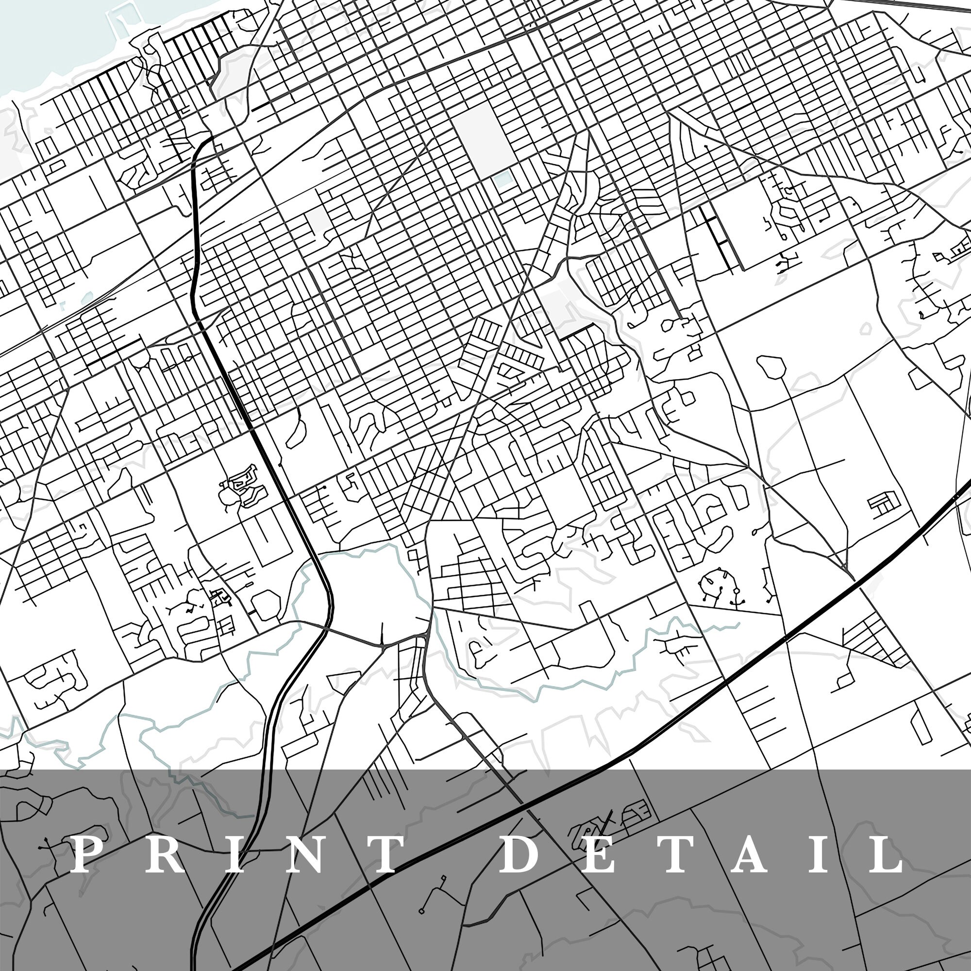 Erie Map Erie Pennsylvania City Map Home Town Map Erie | Etsy