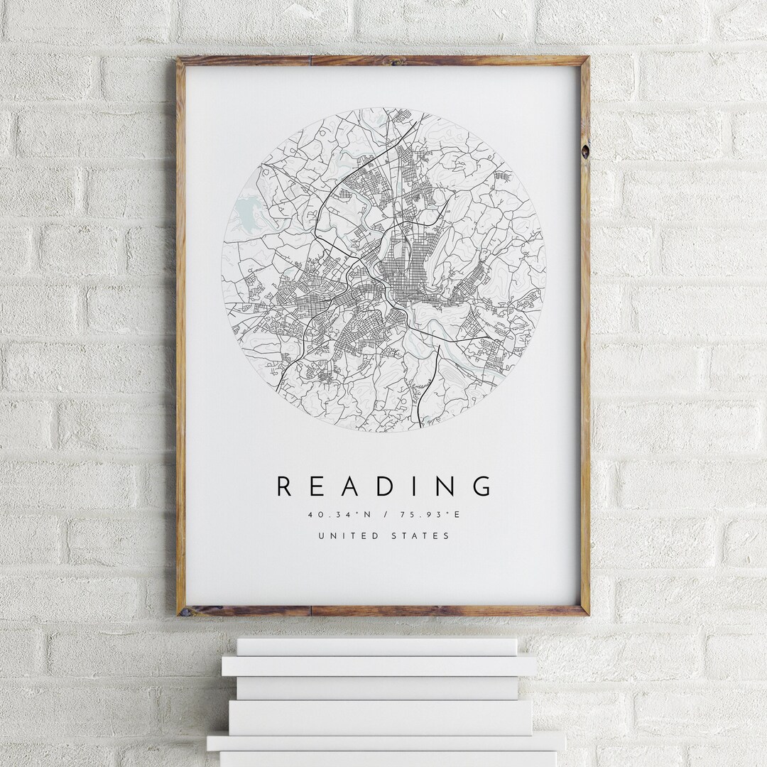 Reading Map, Reading, Pennsylvania, City Map, Home Town Map, Reading ...