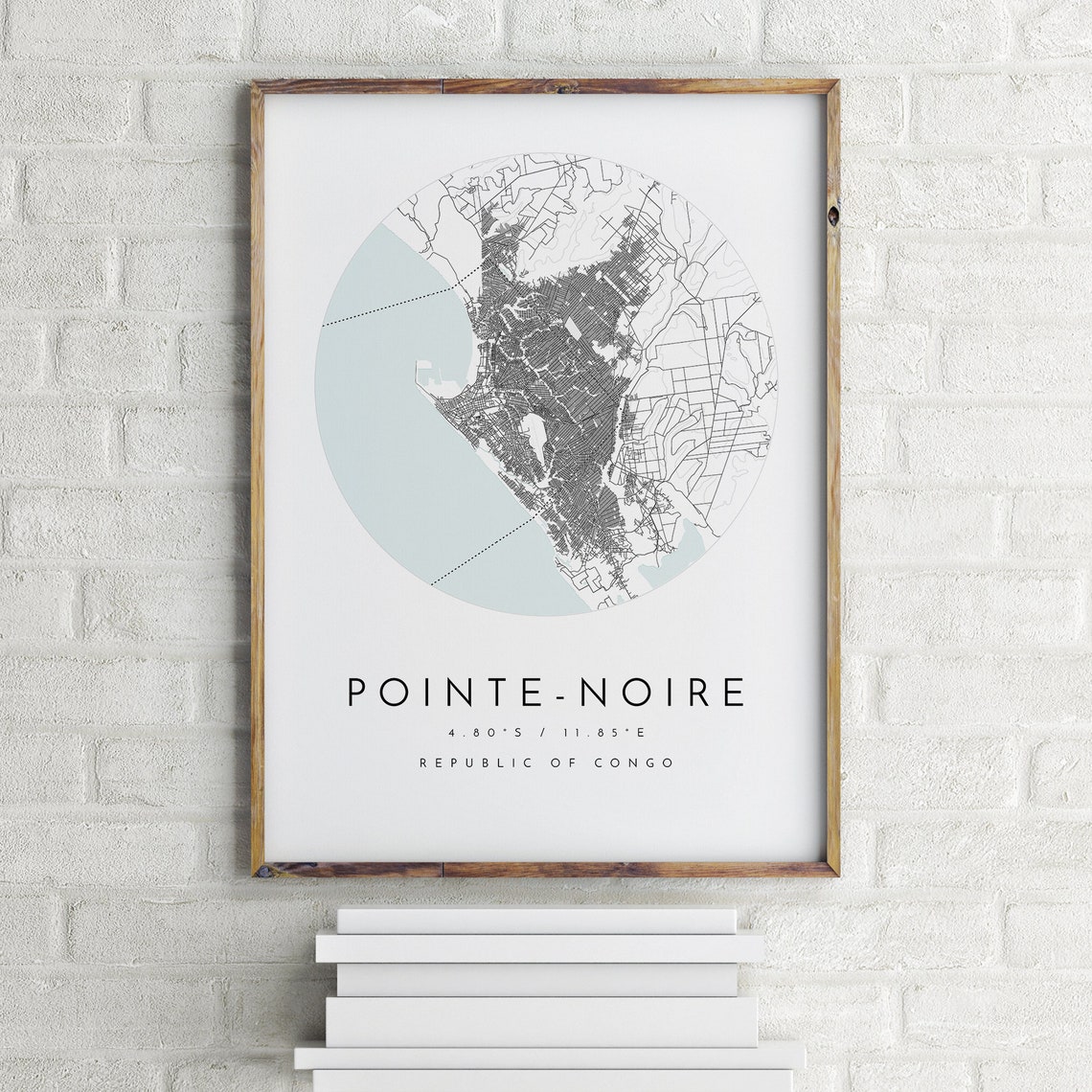 Pointe-noire Map Pointe-noire Republic of Congo City Map | Etsy