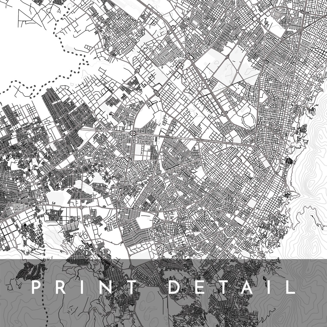 Bogota Map Bogota Colombia City Map Print Map Poster Map - Etsy UK