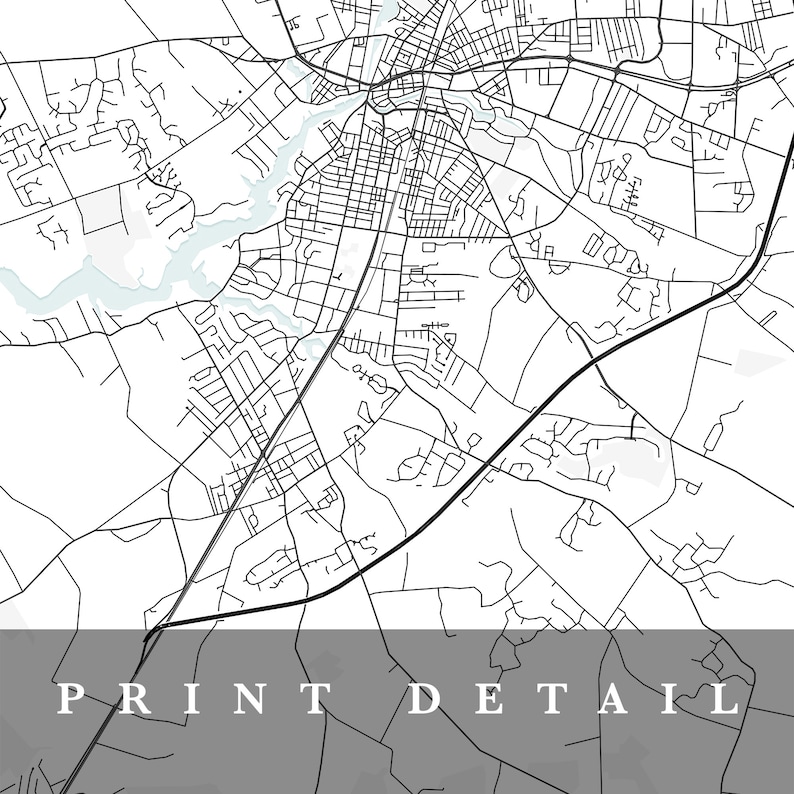 Salisbury Map Salisbury Maryland City Map Home Town Map - Etsy