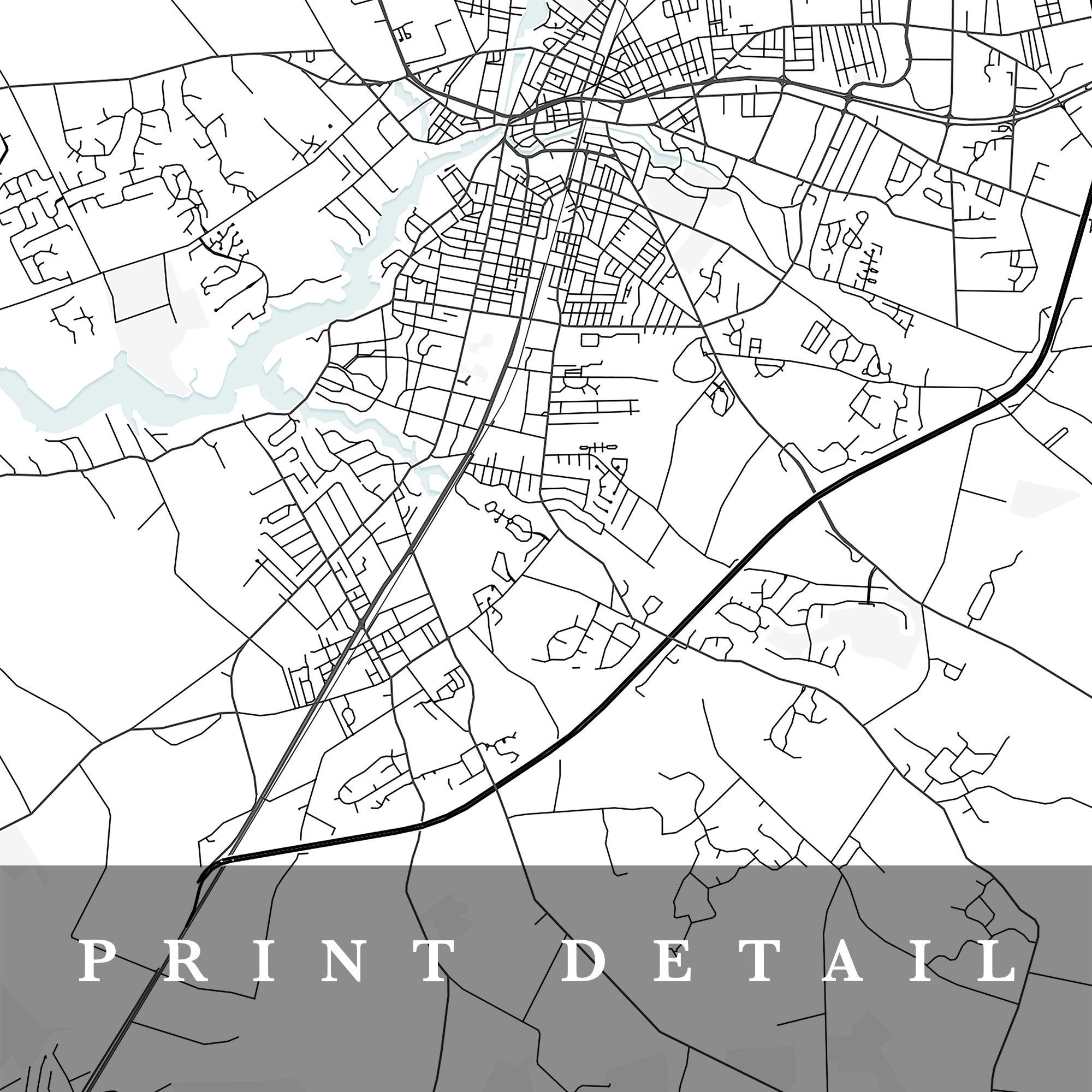 Salisbury Map Salisbury Maryland City Map Home Town Map - Etsy