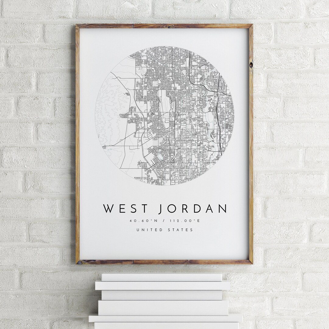 West Jordan Map, West Jordan, Utah, City Map, Home Town Map, West ...