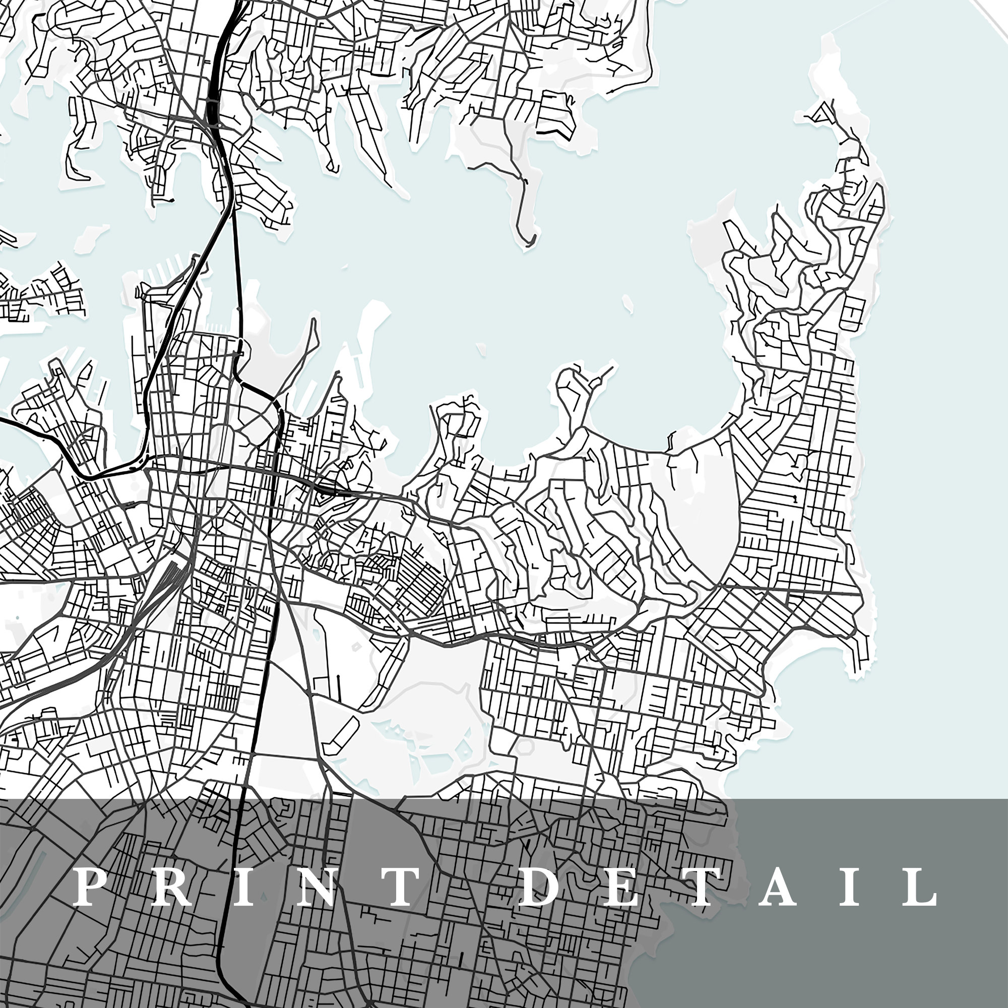 Map of Sydney Sydney Map Minimalist Map Sydney Australia - Etsy Australia