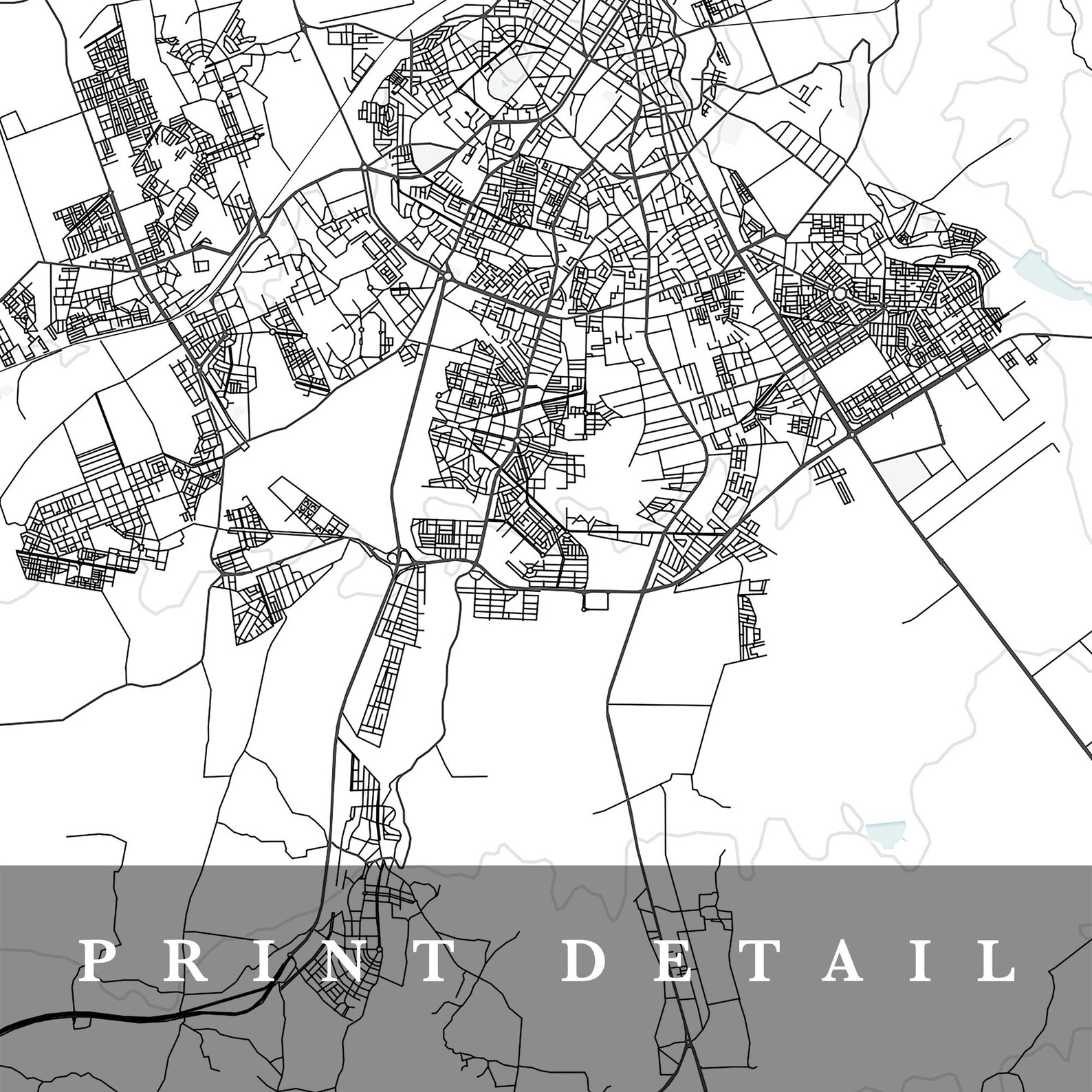 Fes Map Fes Morocco City Map Home Town Map Fes Print - Etsy