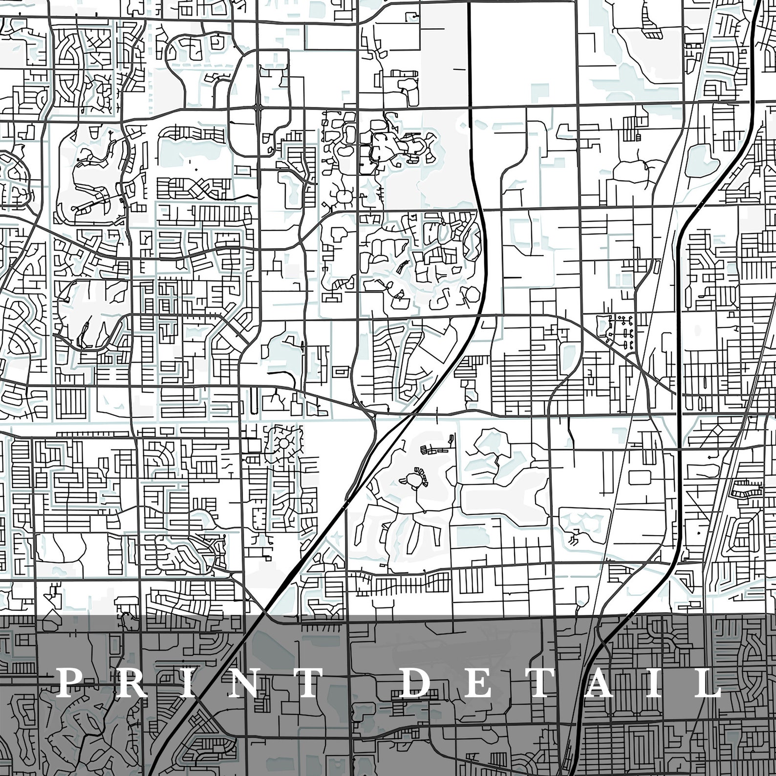 Pompano Beach Map Pompano Beach Florida City Map Home Town - Etsy