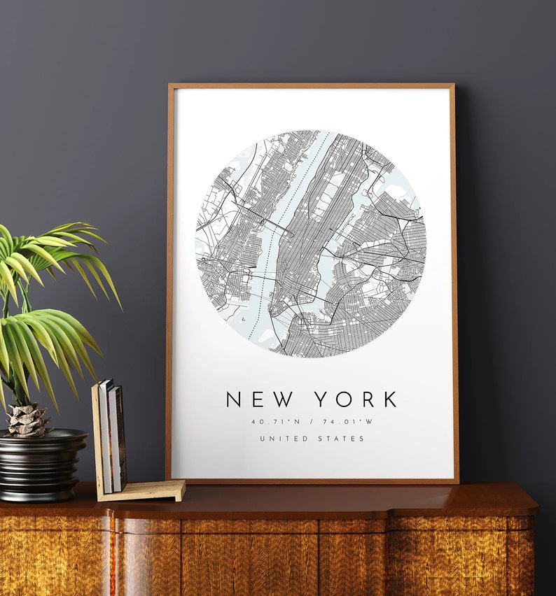Personalized Map Print Set of Three Map Prints Custom - Etsy