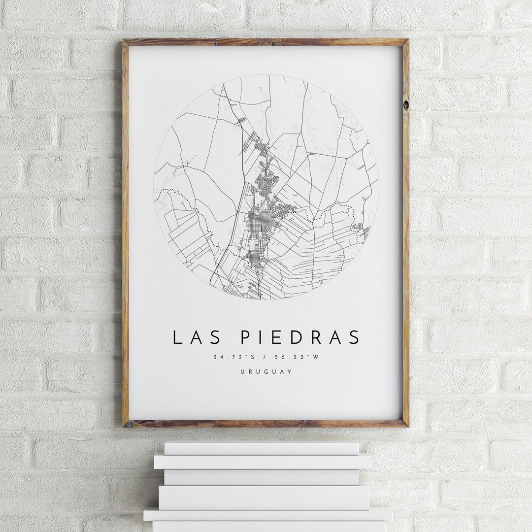 Las Piedras Map, Las Piedras, Uruguay, City Map, Home Town Map, Las ...