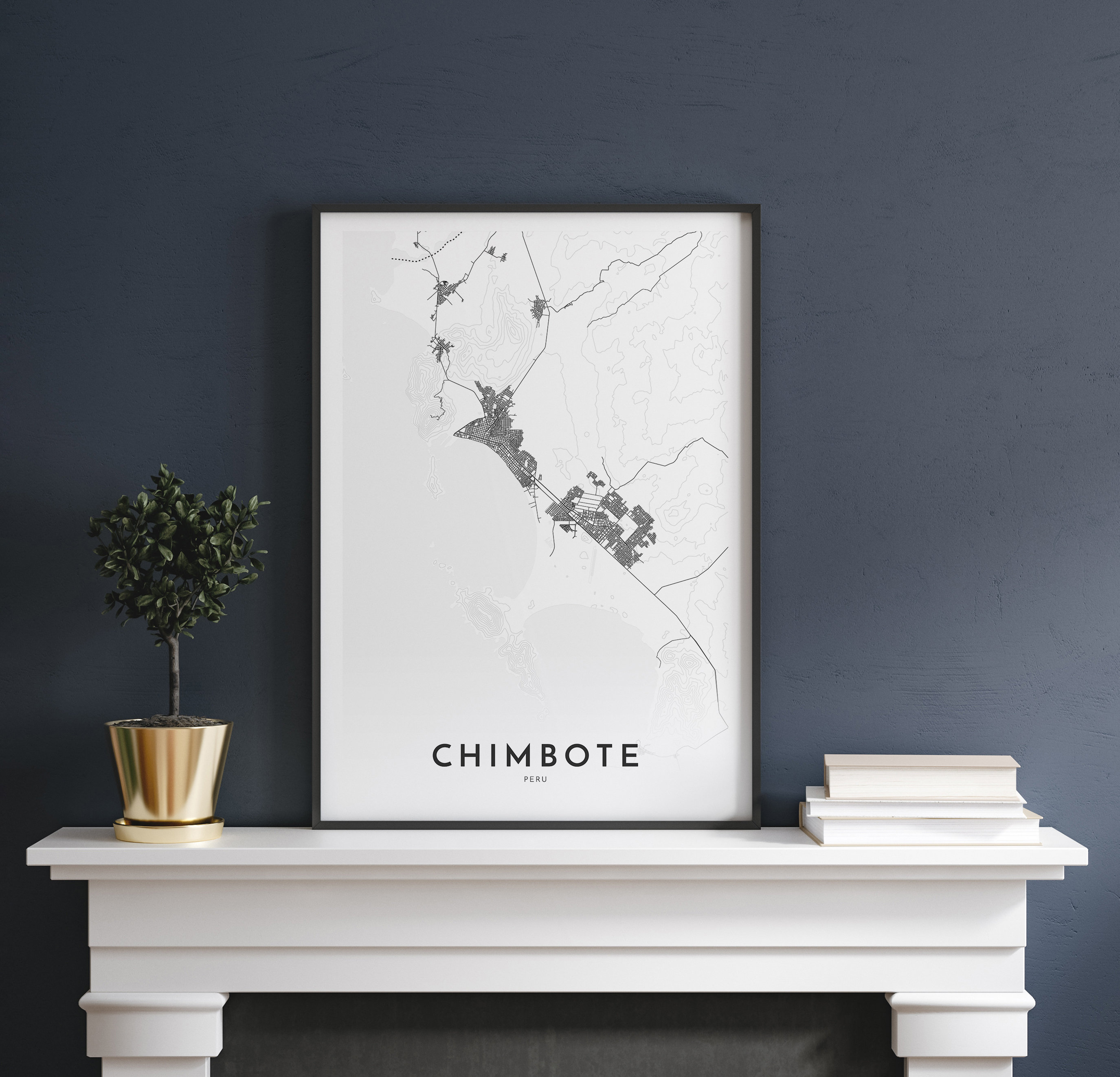 Chimbote Map Chimbote Peru City Map Print Map Poster Map | Etsy UK