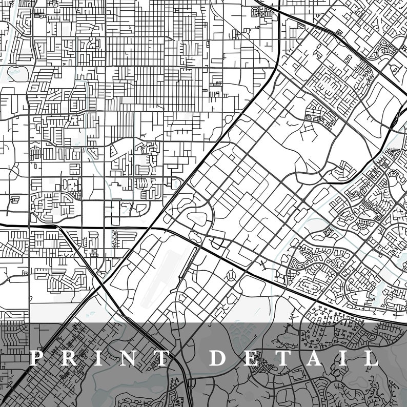 Santa Ana Map, Santa Ana, California, City Map, Home Town Map, Santa ...