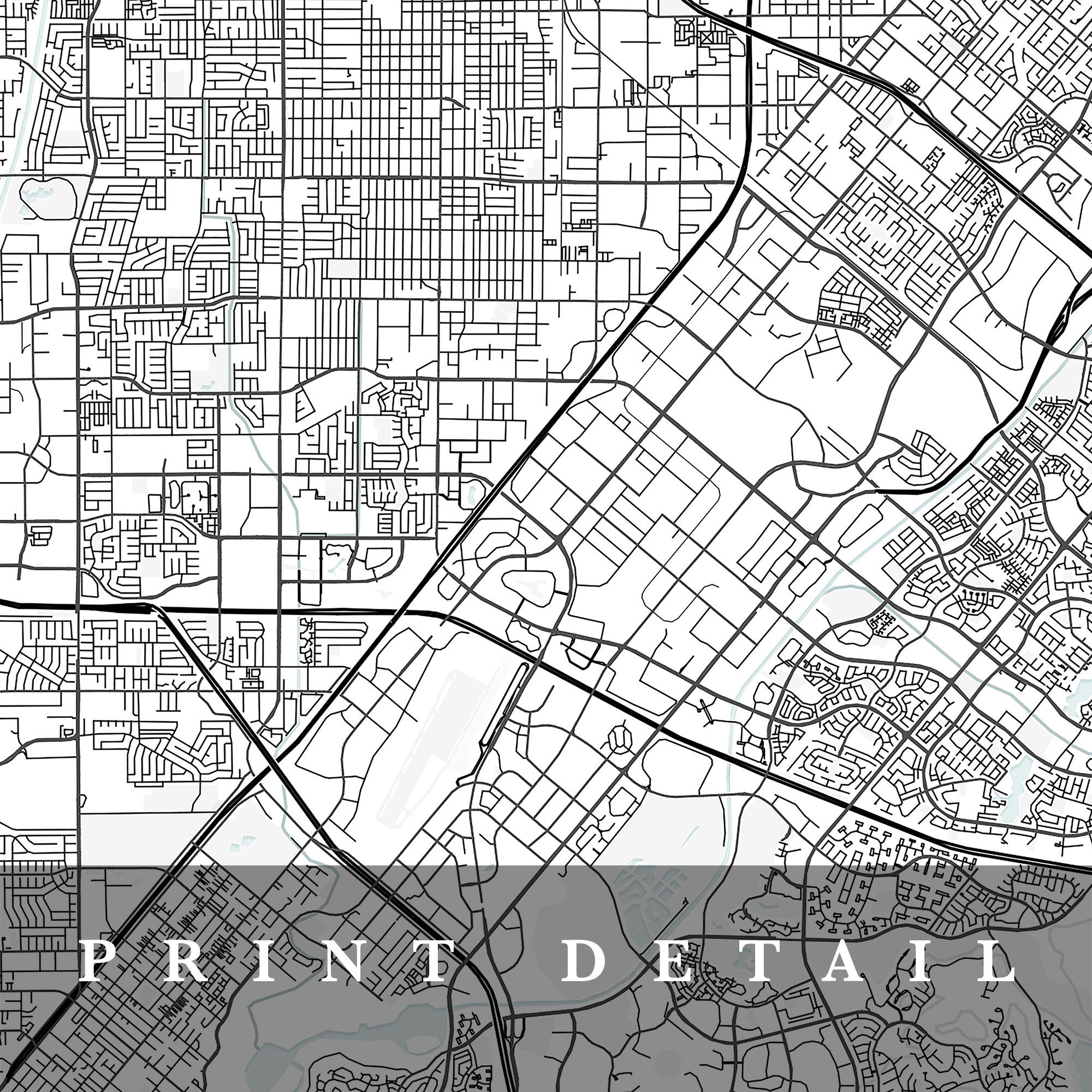 Santa Ana Map, Santa Ana, California, City Map, Home Town Map, Santa ...