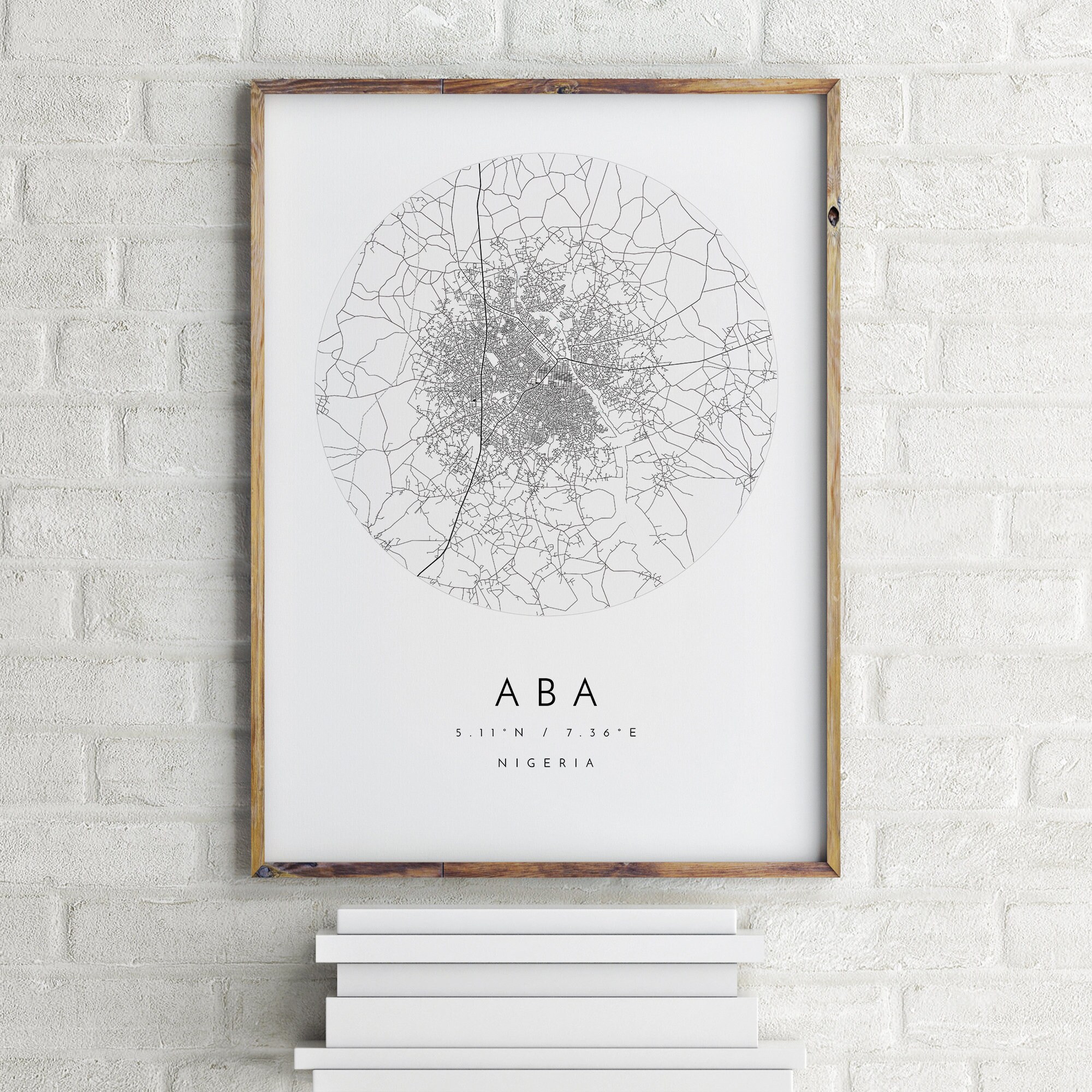 Aba Map Aba Nigeria City Map Home Town Map Aba Print - Etsy