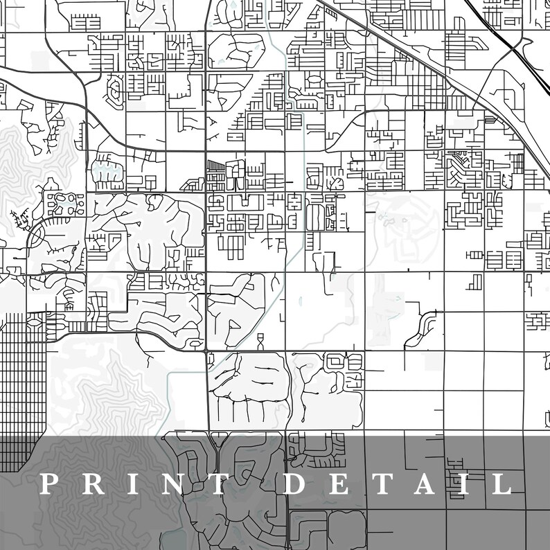 Indio Map Indio California City Map Home Town Map Indio | Etsy