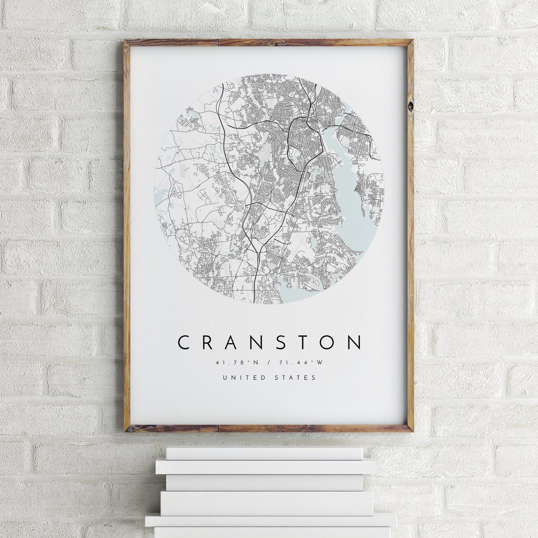 Cranston Map, Cranston, Rhode Island, City Map, Home Town Map, Cranston ...