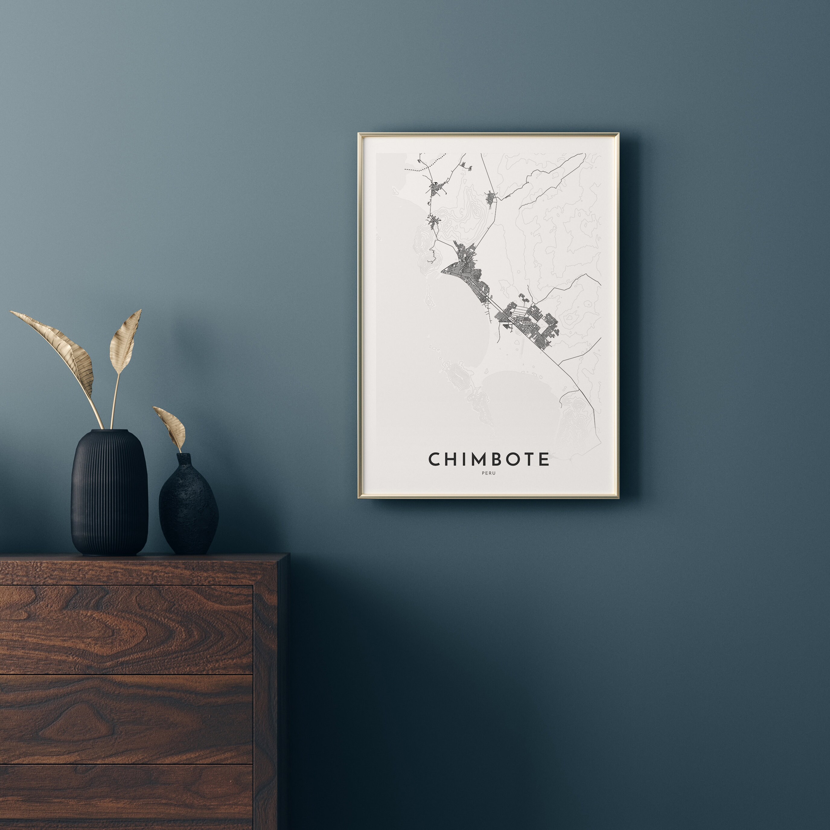 Chimbote Map Chimbote Peru City Map Print Map Poster Map | Etsy UK
