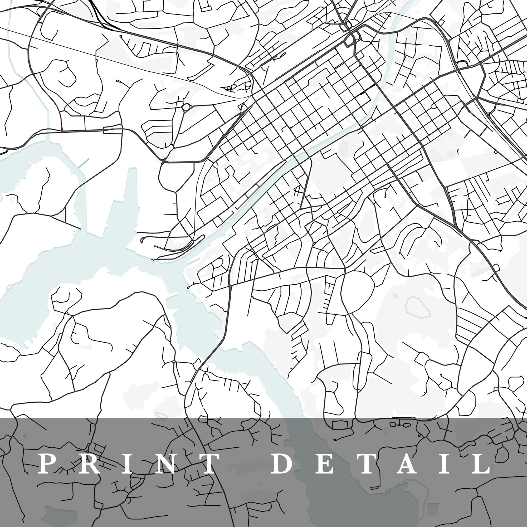 Mapa de Turku Turku Finlandia Mapa de la ciudad Mapa de la - Etsy México