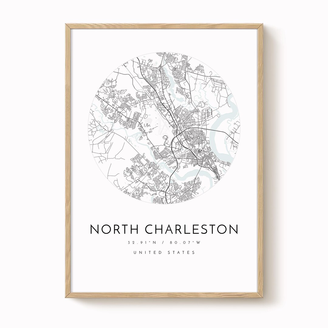 North Charleston Map, North Charleston, South Carolina, City Map, Home ...